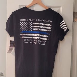 Nine Line | Tops | Thin Blue Line Patriotic Womens Shirt | Poshmark